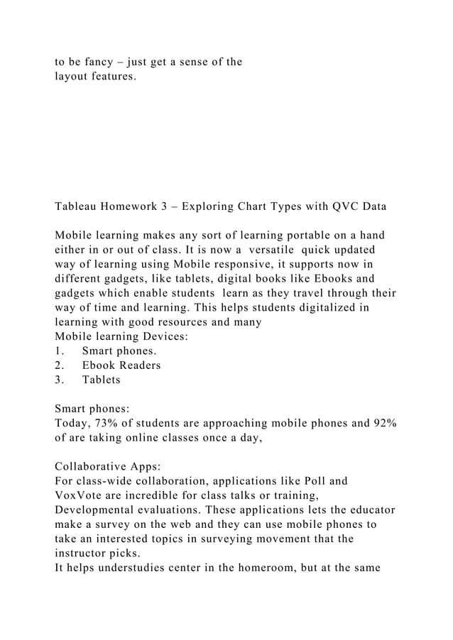 Tableau Homework 3 – Exploring Chart Types with QVC Data .docx