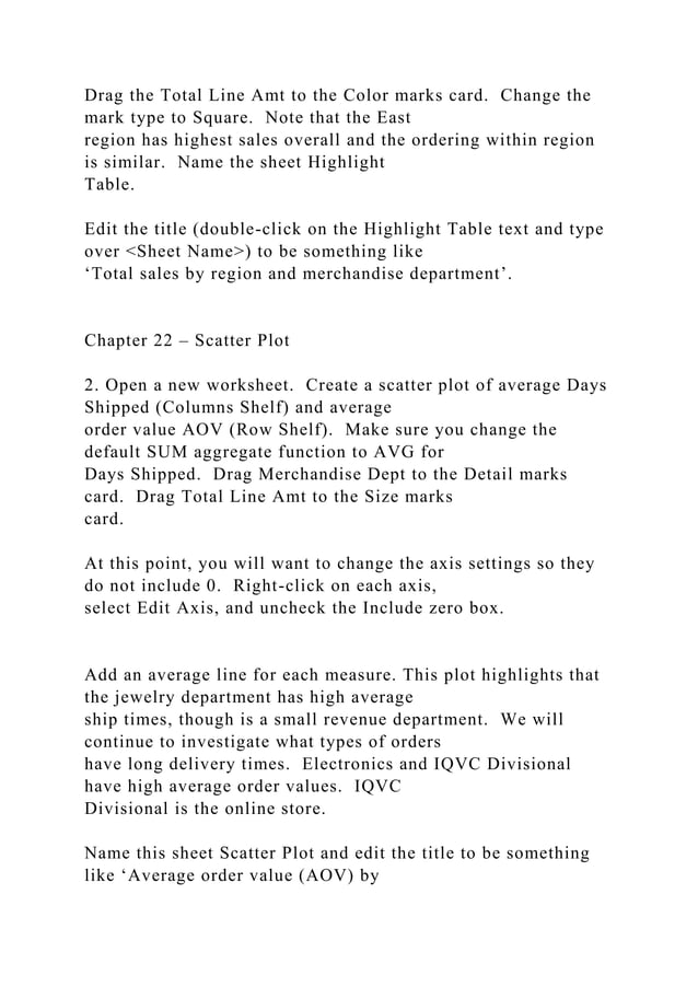 Tableau Homework 3 – Exploring Chart Types with QVC Data .docx