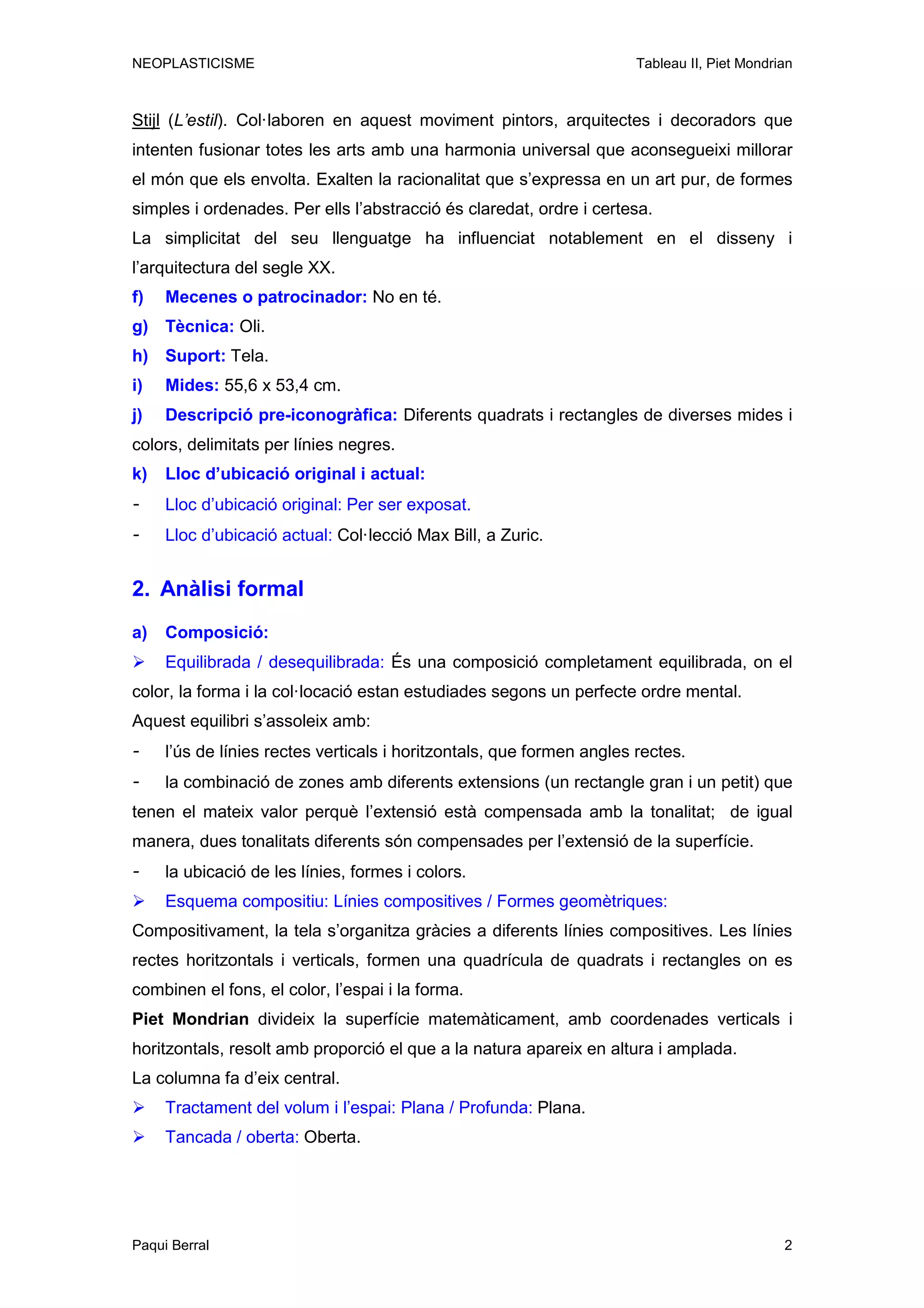 Tableau ii mondrian | PDF