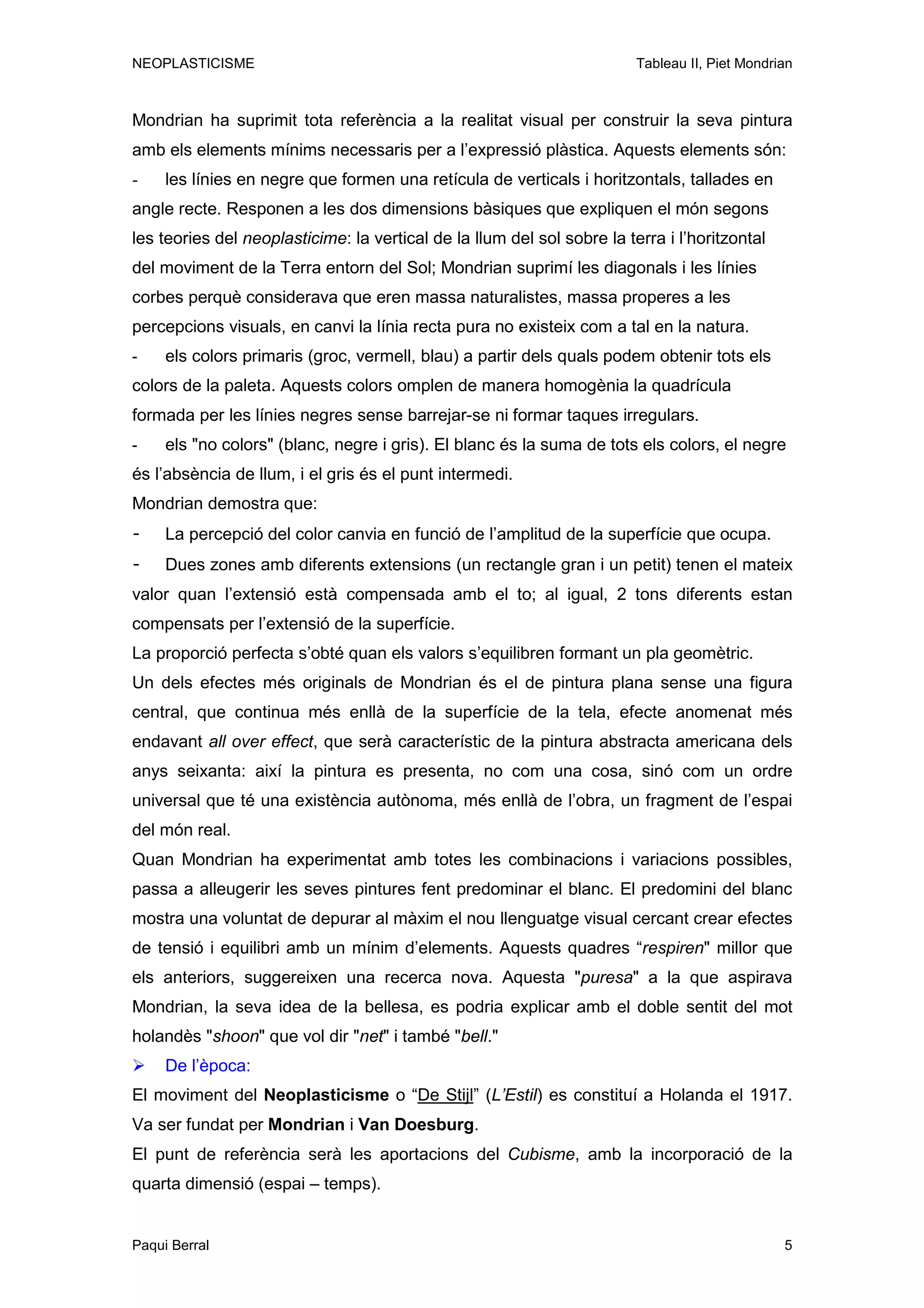 Tableau ii mondrian | PDF