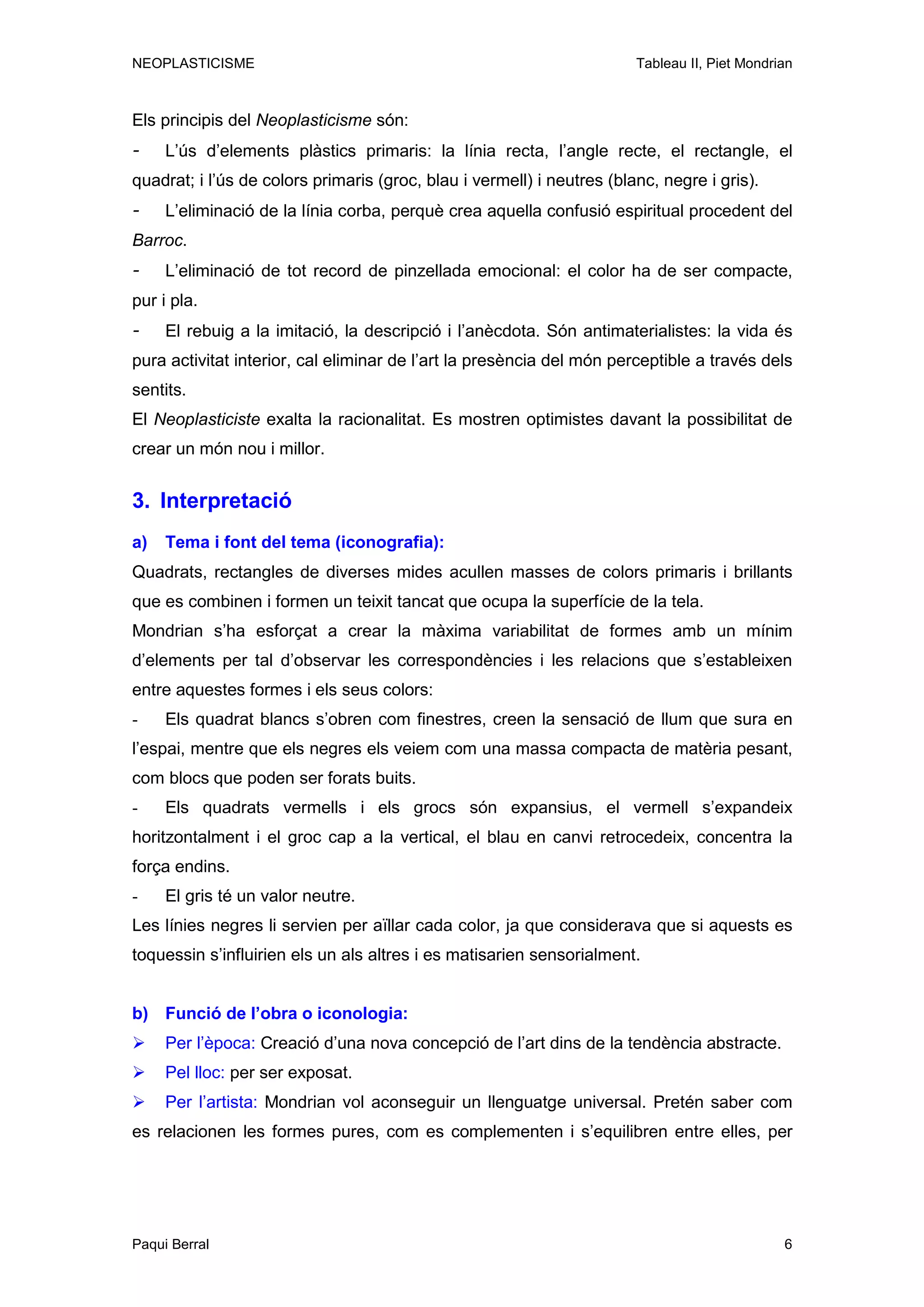 Tableau ii mondrian | PDF