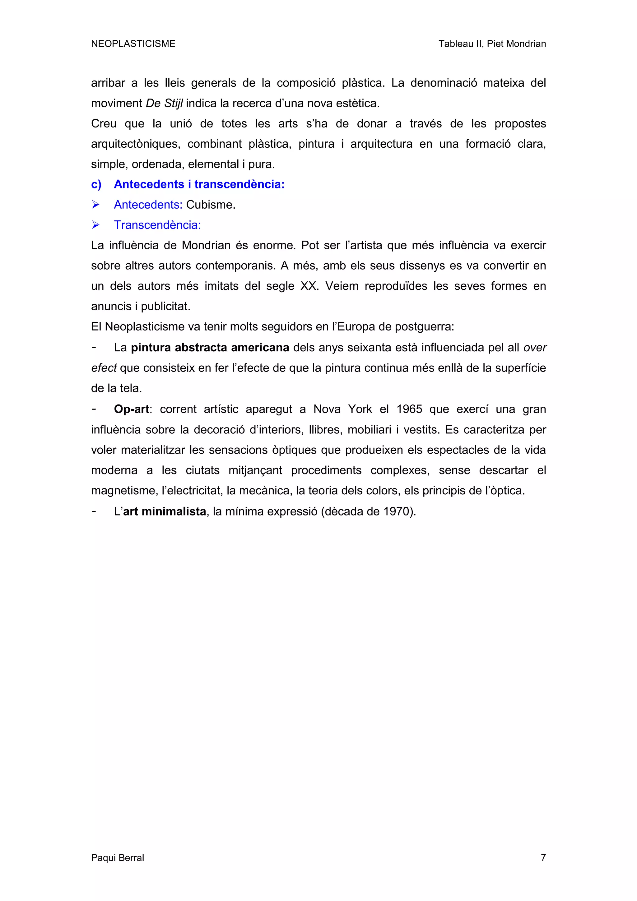 Tableau ii mondrian | PDF