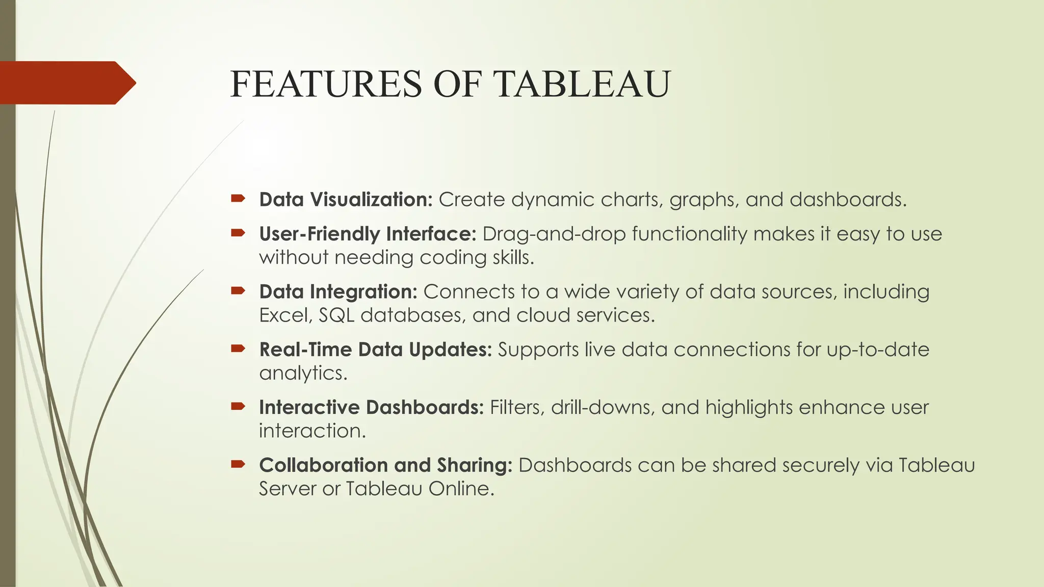 This ppt contains about tableau in deep learning techniques | PPTX