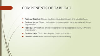 This ppt contains about tableau in deep learning techniques | PPT