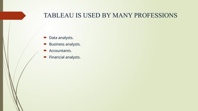 This ppt contains about tableau in deep learning techniques | PPTX