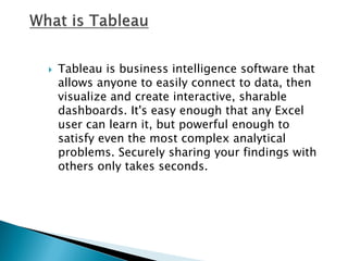Tableau online training || Tableau Server | PDF