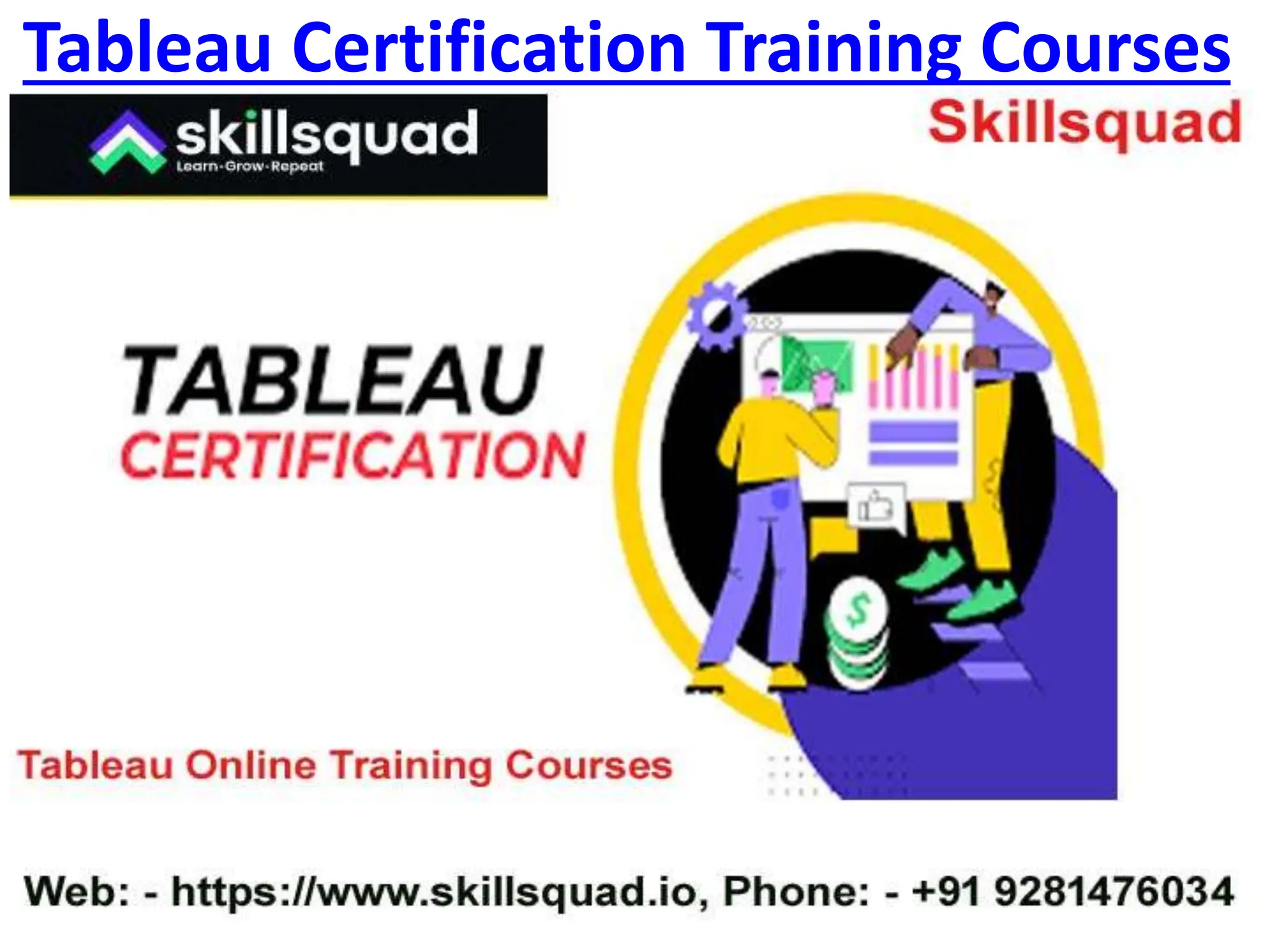 Tableau Online Training Courses in India at Skillsquad | PPT