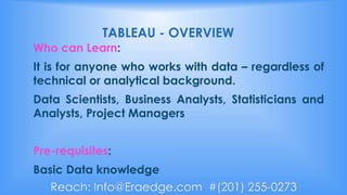 Tableau overview - EraEdge | PPTX