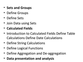 Tableau training in hyderabad | PPT