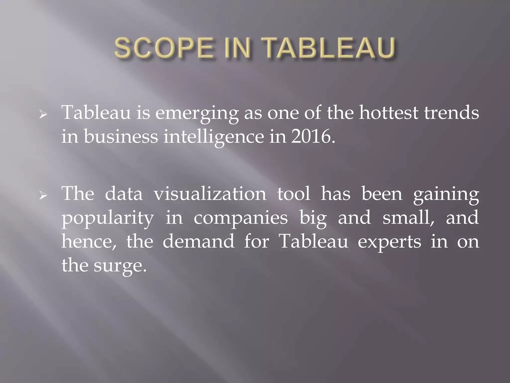 Tableau ppt | PPTX