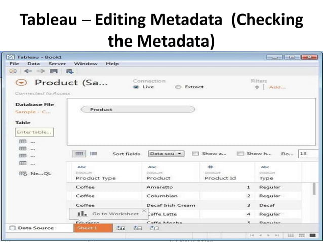 Tableau PPT.ppt | Databases | Computer Software and Applications