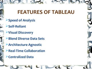 Tableau ppt | PPT