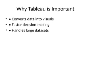Tableau_Presentation for understanding basics | PPTX