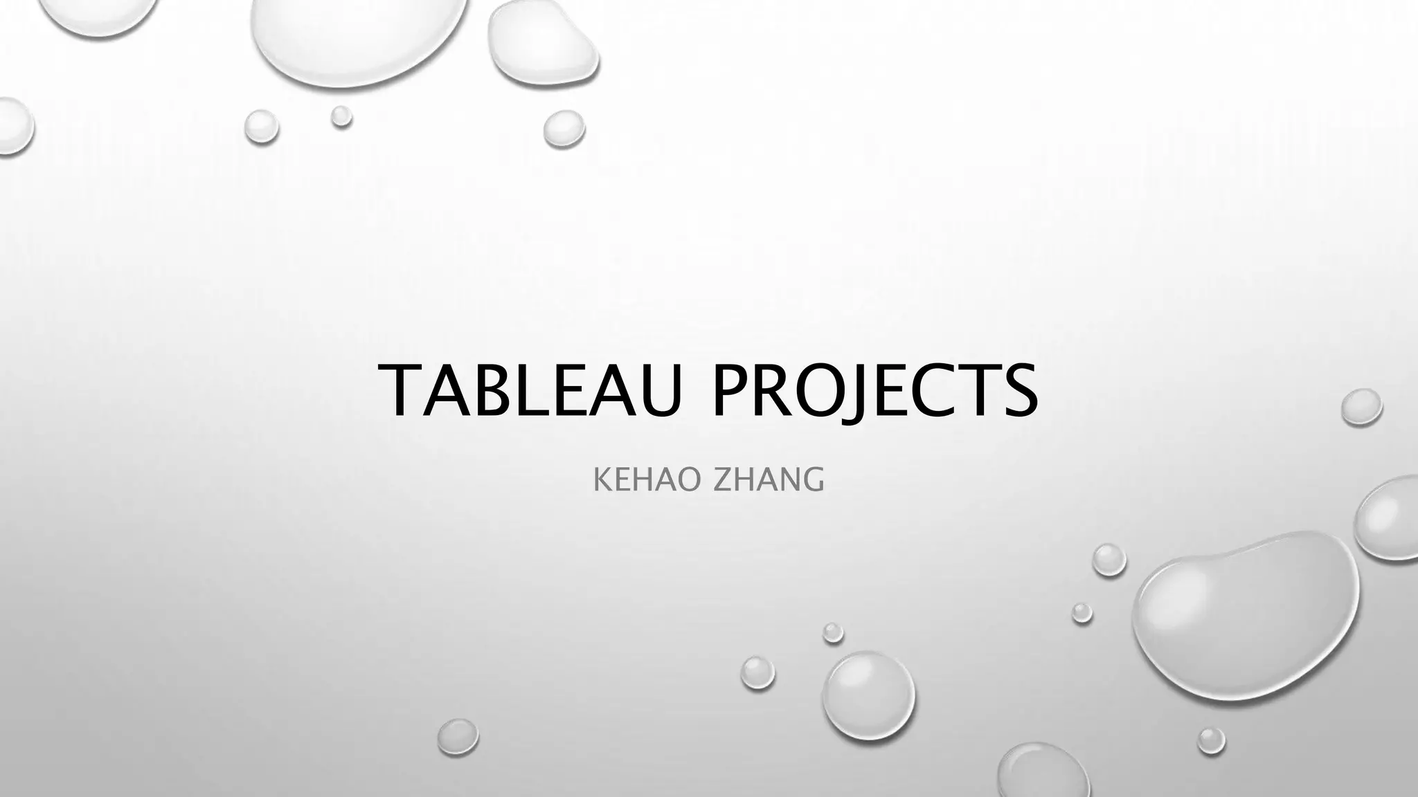 Tableau projects | PPTX