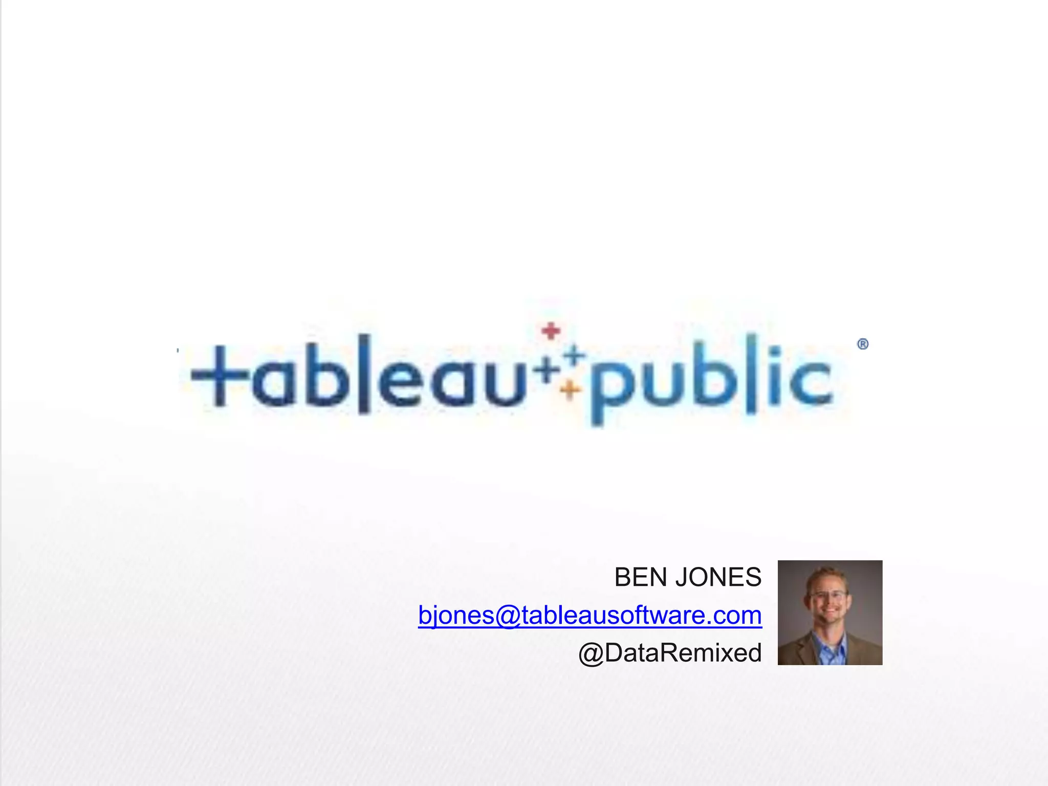 Tableau Public Overview | PPTX