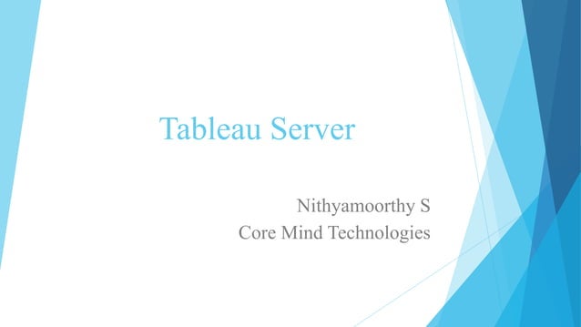 Tableau Server Basics | PPTX | Cloud Computing | Internet