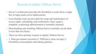 Tableau Server Basics | PPTX