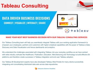 ACCELERATE THE VALUE OF DATA ANALYTICS - TABLEAU SERVICES | PPT