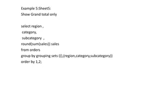 Tableau sql tips | PPTX | Databases | Computer Software and Applications