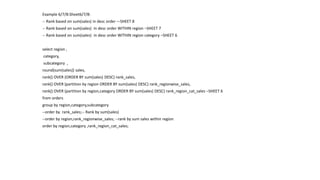 Tableau sql tips | PPTX | Databases | Computer Software and Applications