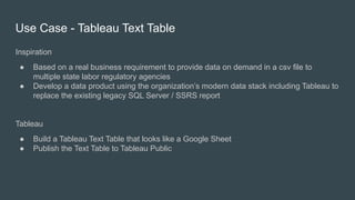 Tableau text tables - nobody wants them but everybody needs them.pdf ...