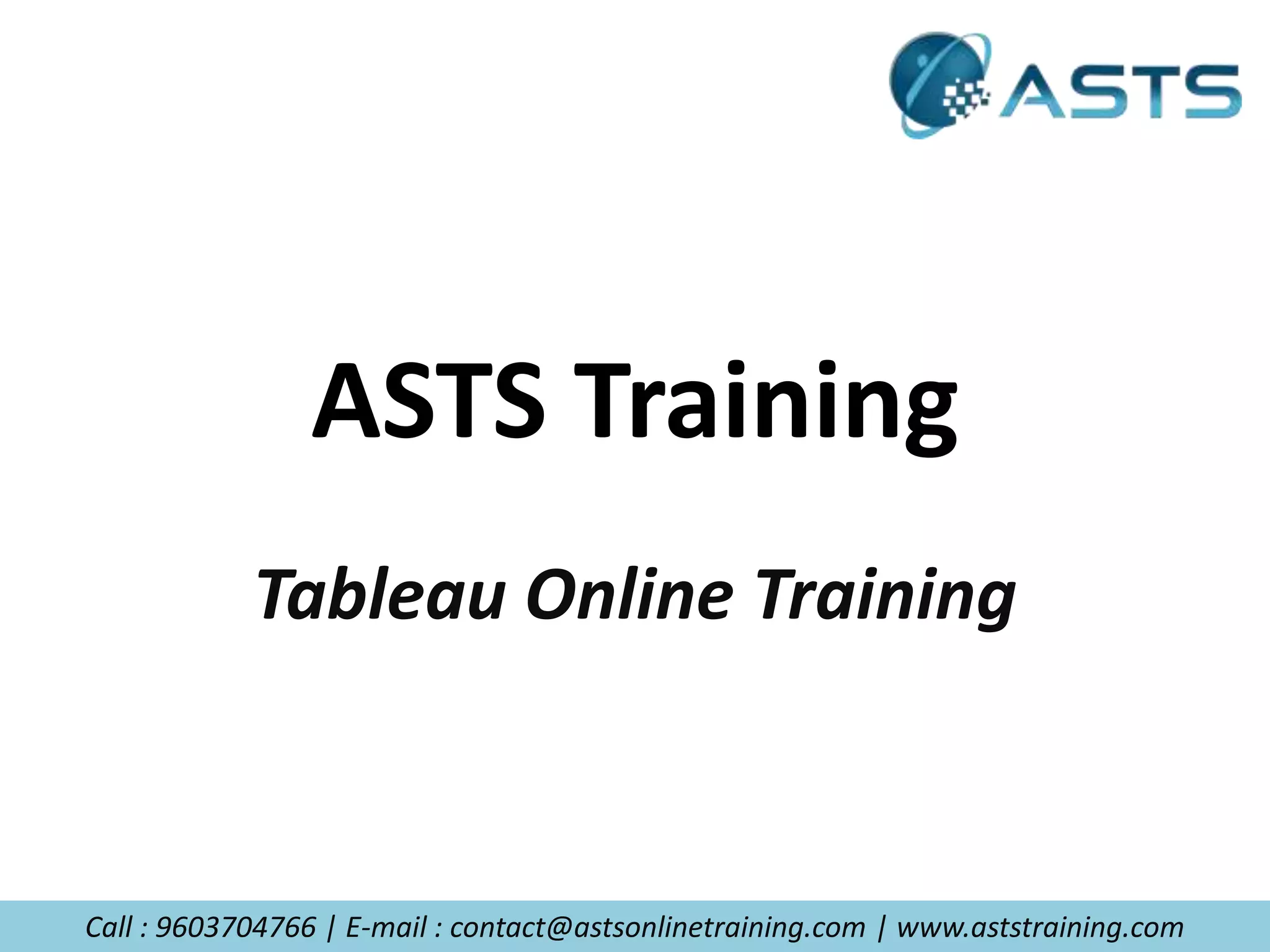 Tableau Training | PPTX