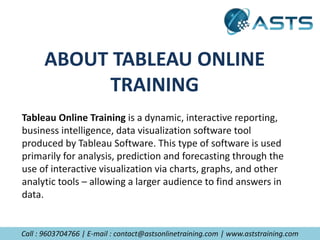 Tableau Training | PPTX