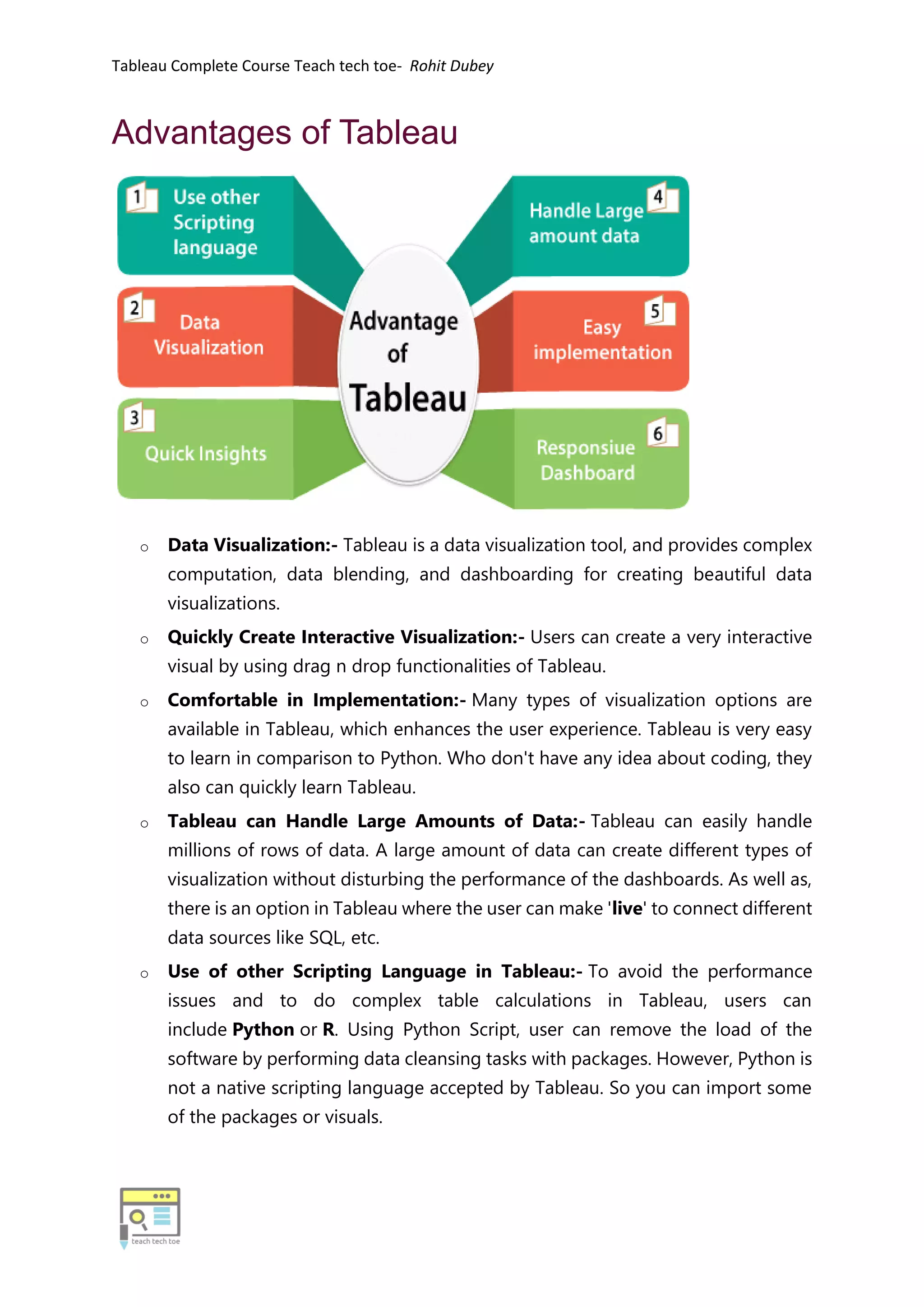 Tableau Tutorial Complete by Rohit Dubey | PDF