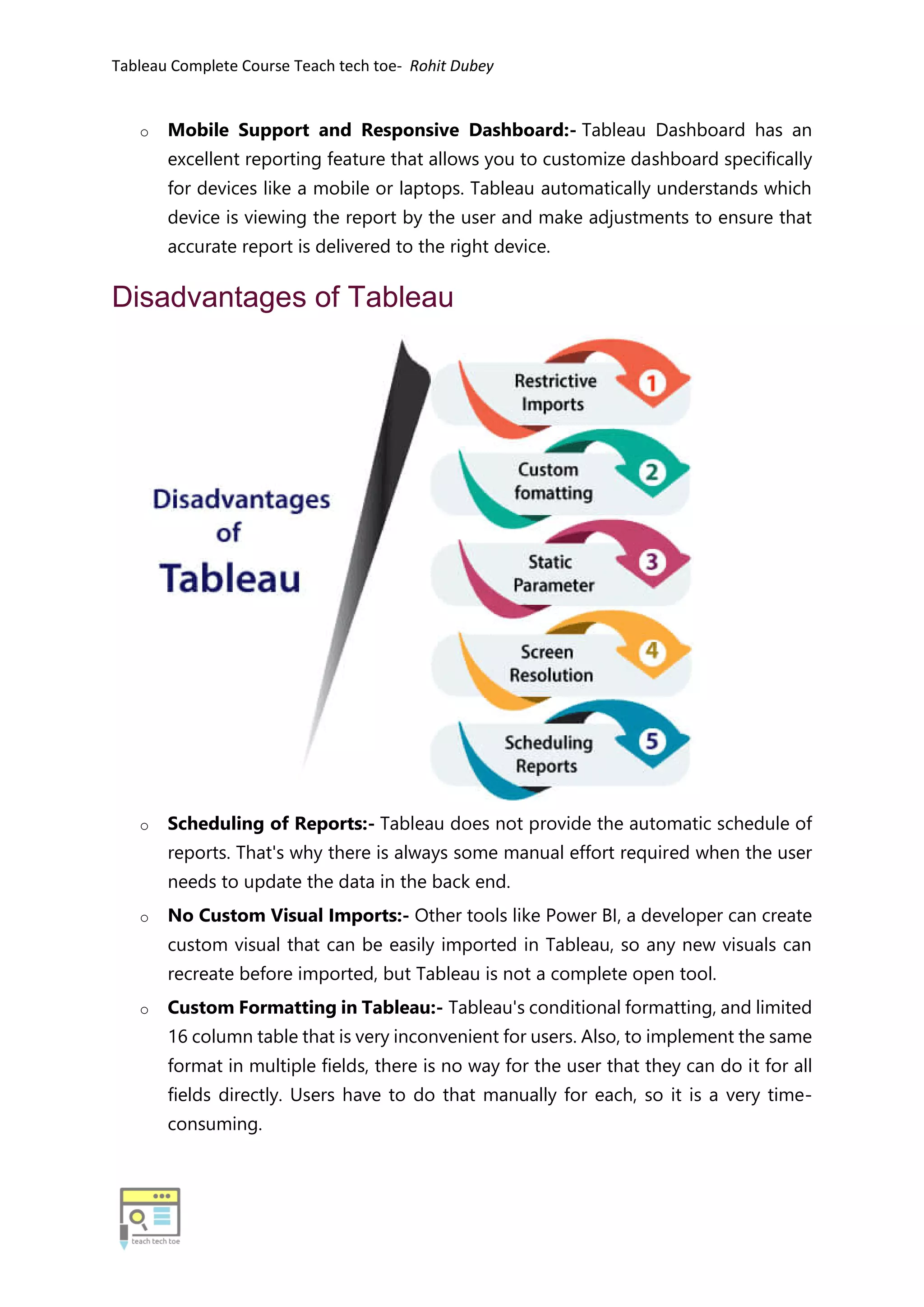 Tableau Tutorial Complete by Rohit Dubey | PDF