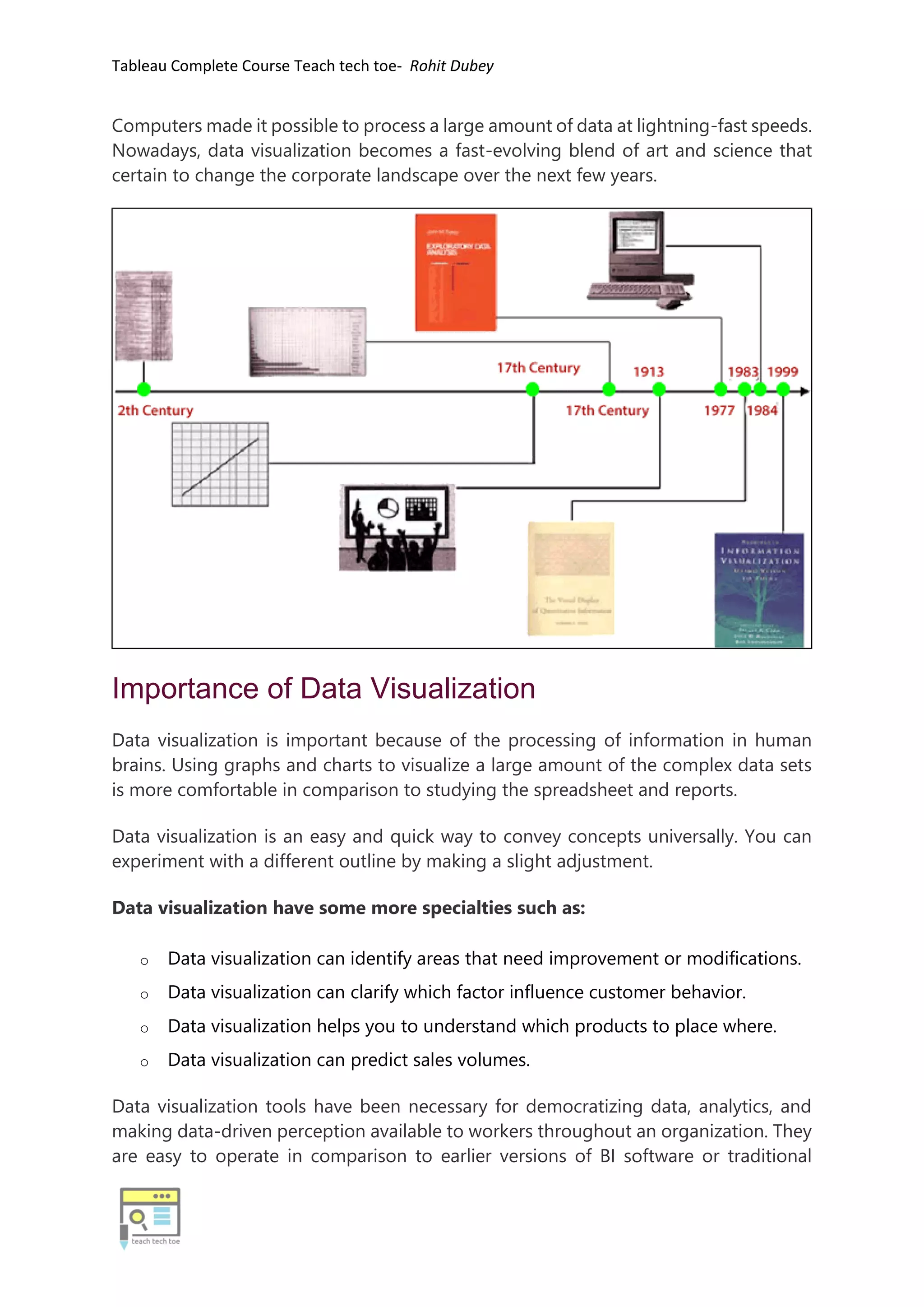 Tableau Tutorial Complete by Rohit Dubey | PDF