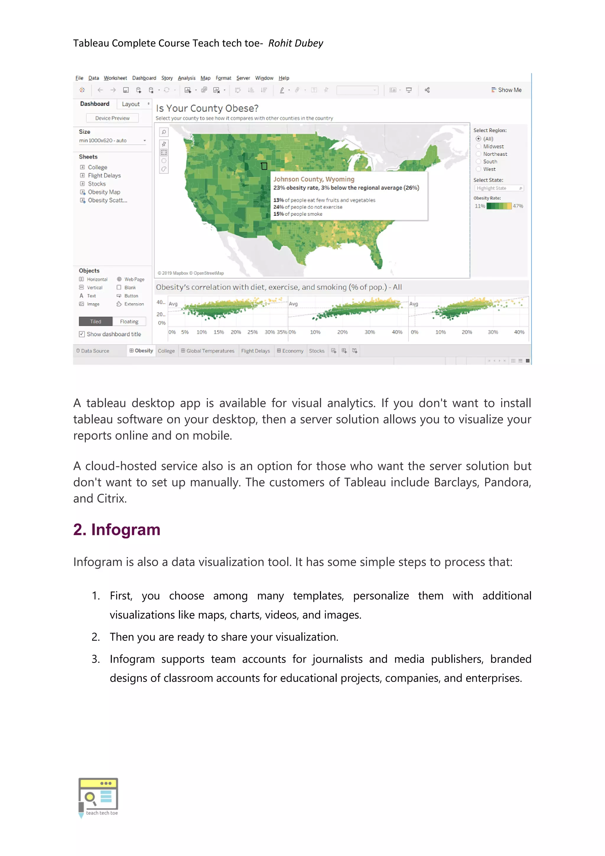 Tableau Tutorial Complete by Rohit Dubey | PDF