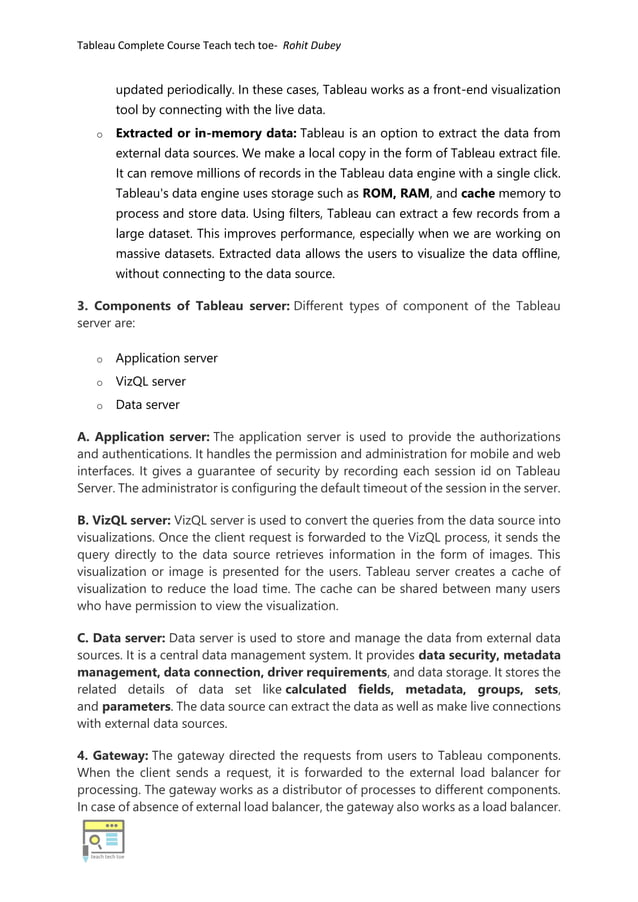 Tableau Tutorial Complete by Rohit Dubey | PDF