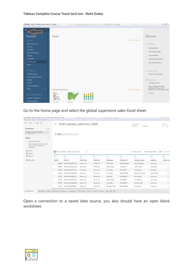 Tableau Tutorial Complete by Rohit Dubey | PDF