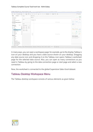 Tableau Tutorial Complete by Rohit Dubey | PDF