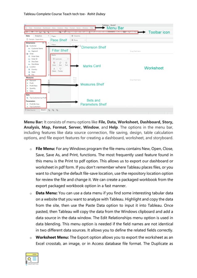 Tableau Tutorial Complete by Rohit Dubey | PDF