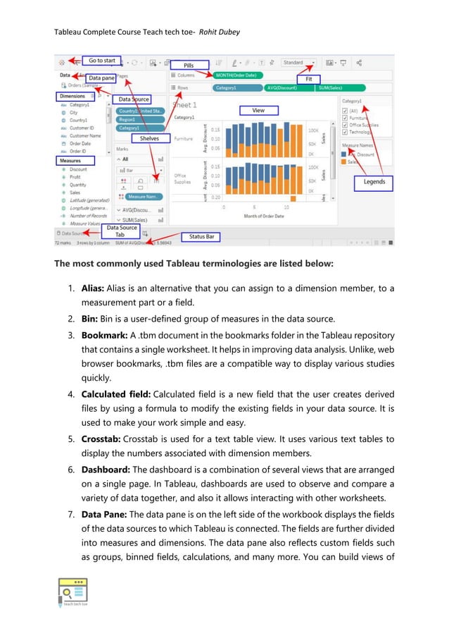 Tableau Tutorial Complete by Rohit Dubey | PDF