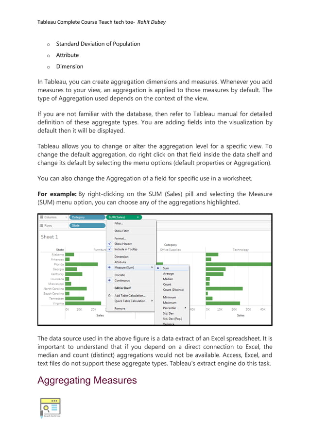 Tableau Tutorial Complete by Rohit Dubey | PDF