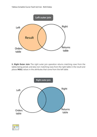 Tableau Tutorial Complete by Rohit Dubey | PDF