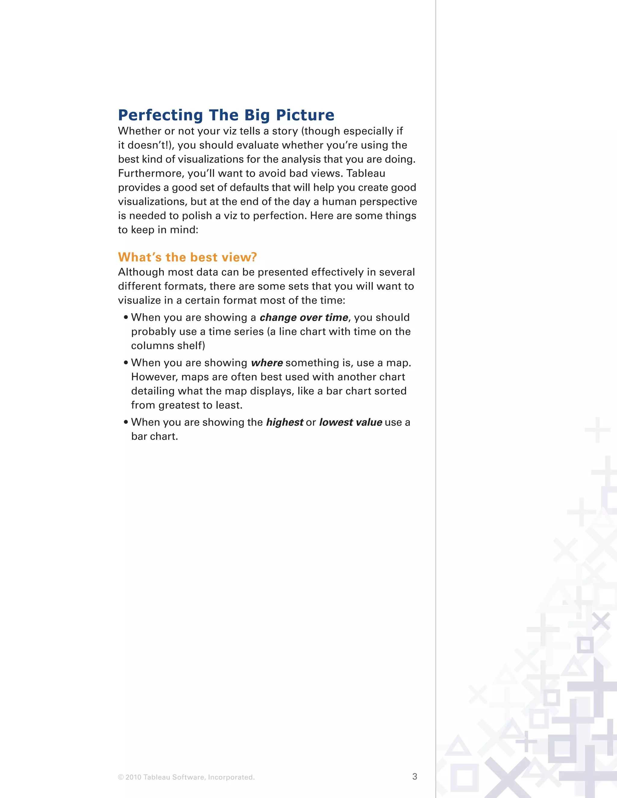 Tableau Visual Guidebook | PDF