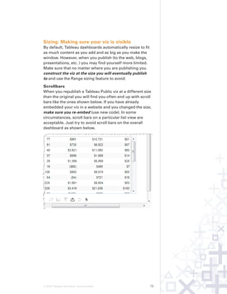 Tableau Visual Guidebook | PDF