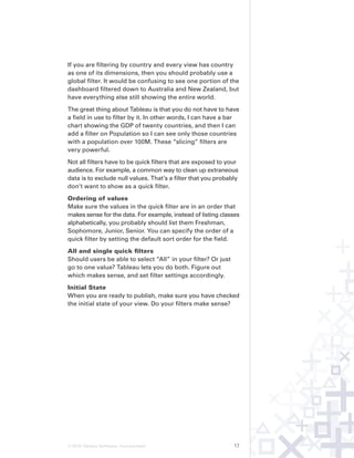 Tableau Visual Guidebook | PDF