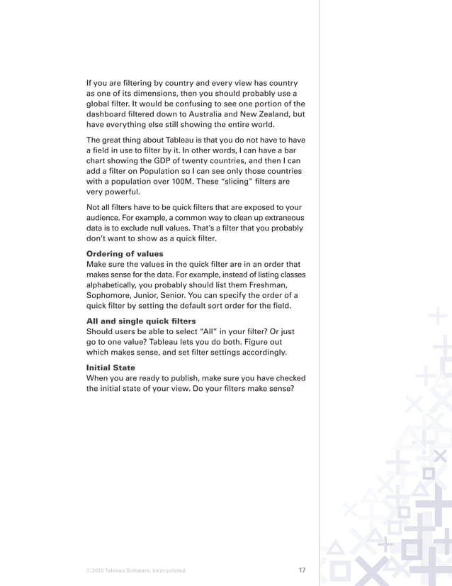 Tableau Visual Guidebook | PDF