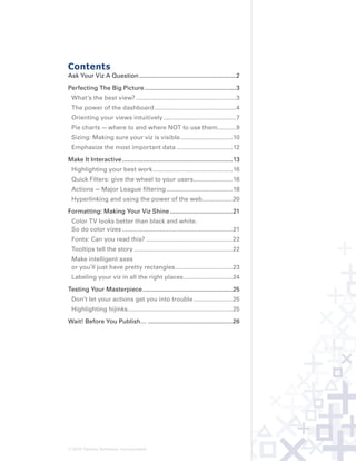 Tableau Visual Guidebook | PDF