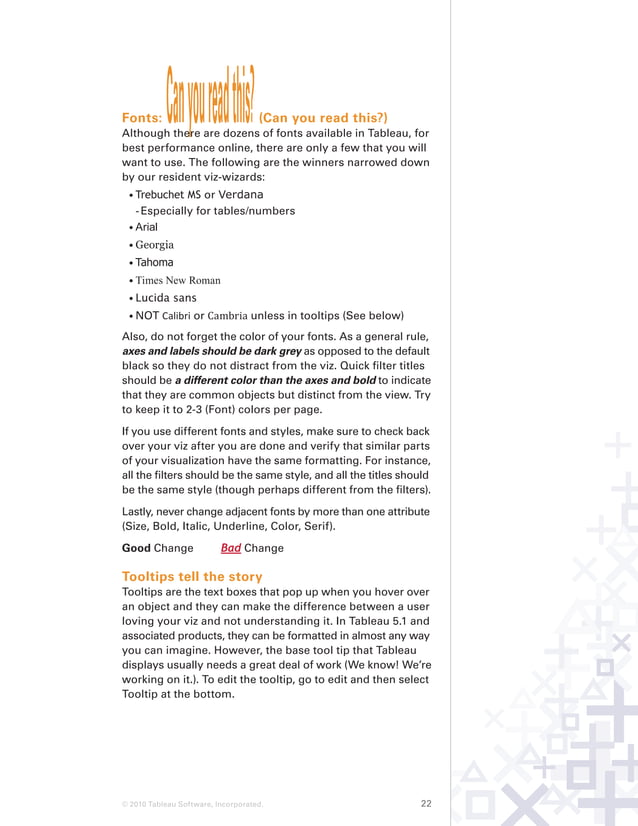 Tableau Visual Guidebook | PDF