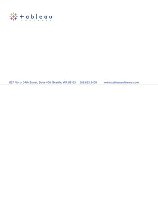 Tableau Visual Guidebook | PDF