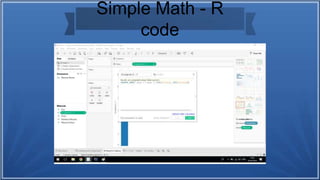 Tableau integration with R | PPTX | Computer Software and Applications ...