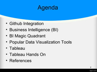Tableau workshop during ICCTAC 2018 | PPT