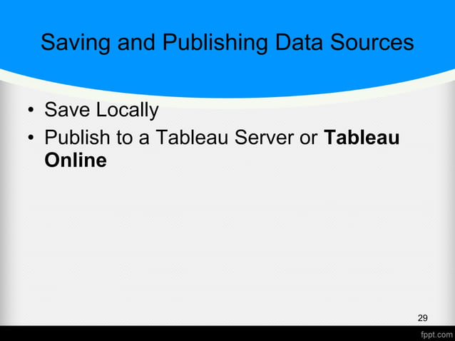 Data Visualization Workshop using Tableau | PPT