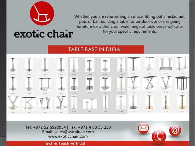 Table base in dubai | PPT