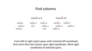 Table columns | PPTX